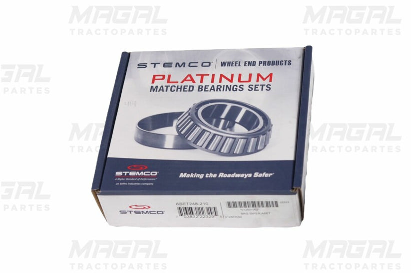Juego de taza balero cono o rodamiento conico Stemco set 414